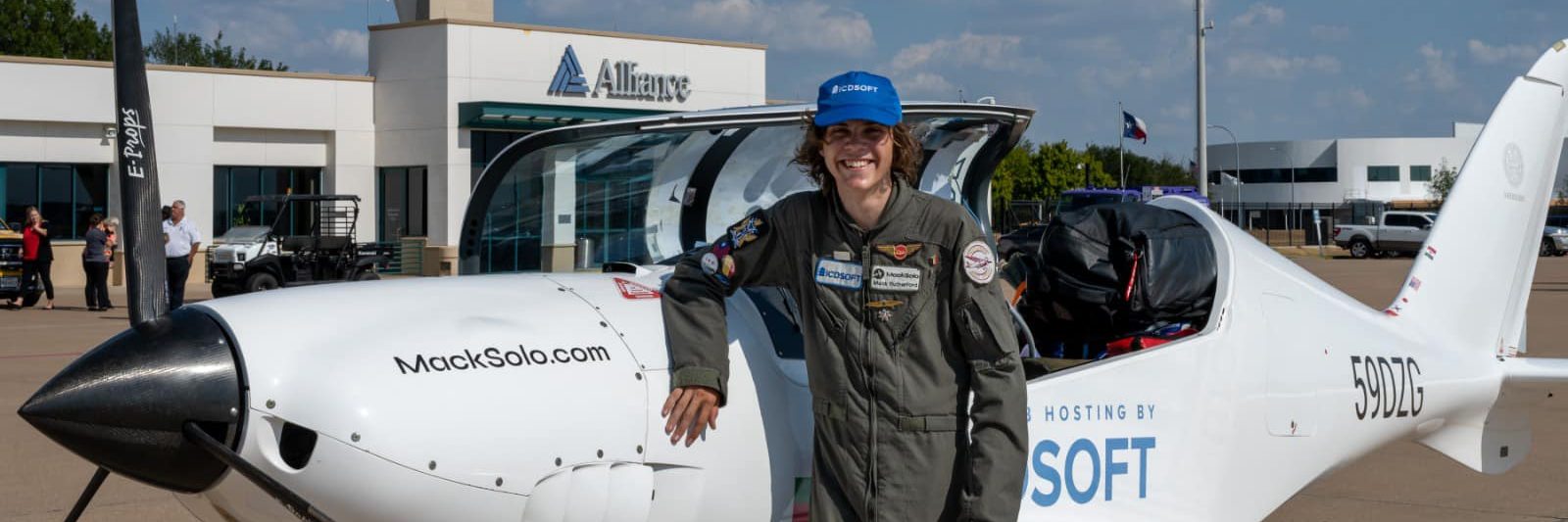 Mack Rutherford becomes youngest person to fly solo around the world